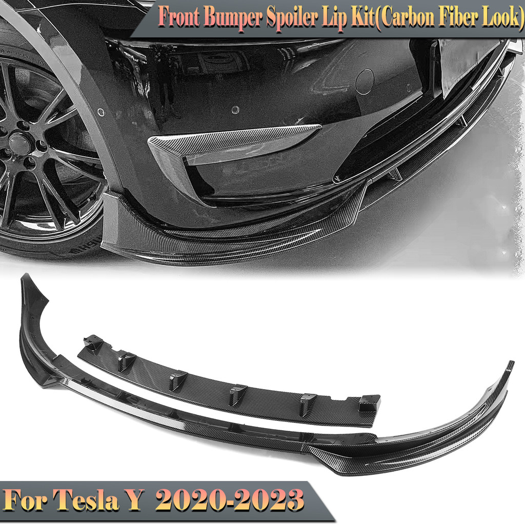 Car Front Bumper Spoiler Lip Lower Flare Splitter Canard Blade Guard ...