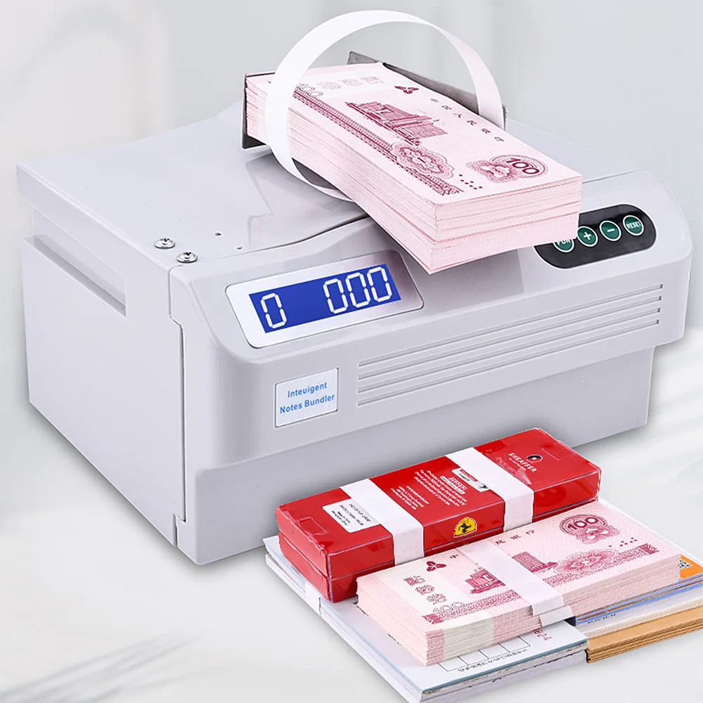 Banknote binding machine Paper strapping machine Cross strapping ...