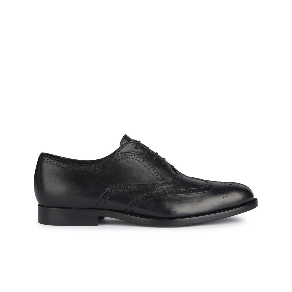 GEOX Men Hampstead Leather Formal Shoes - Black U35E3C-00043-C9997S4 ...