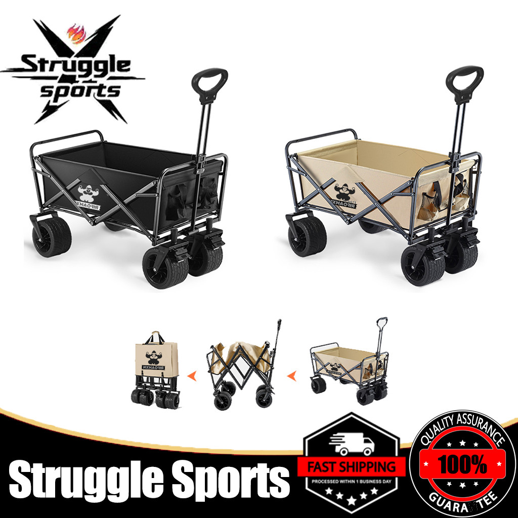 img Ready Stock150L Outdoor Trolley Wagon Folding Wagon Tool truck ...
