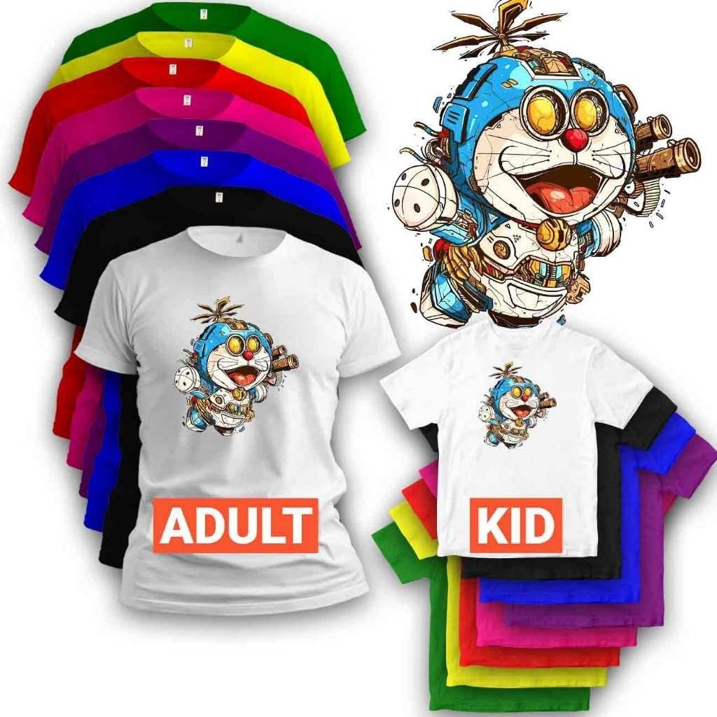 Doraemon Robot Doraemon Clothes Baju T Shirt Boy Girl Unisex 100 Cotton ...