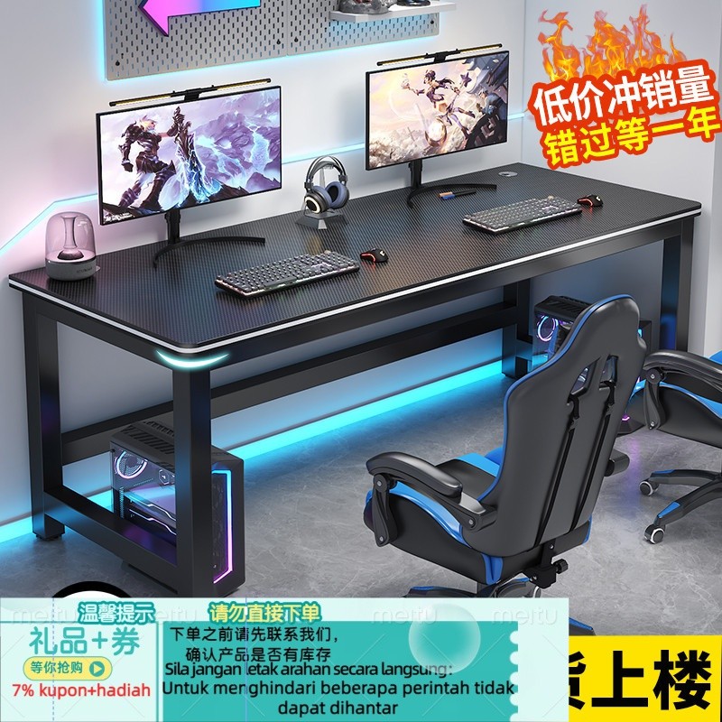 Get 7% coupon+gift】omputer Desk Desktop Home Bedroom Desk Desk ...