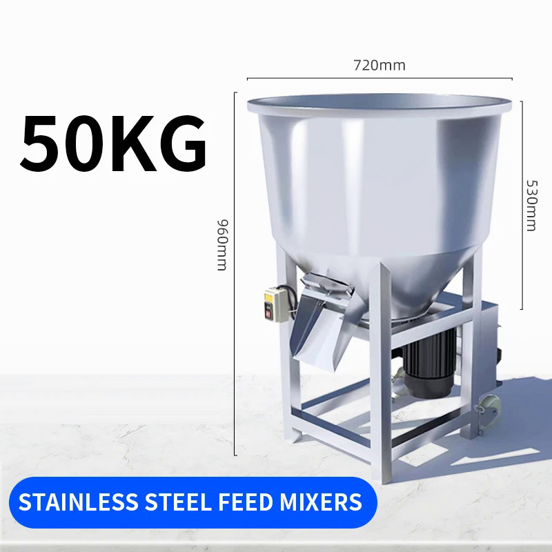 50KG/100KG 220V/380V Feed Mixer Plastic Granule Seed Grain Farm ...
