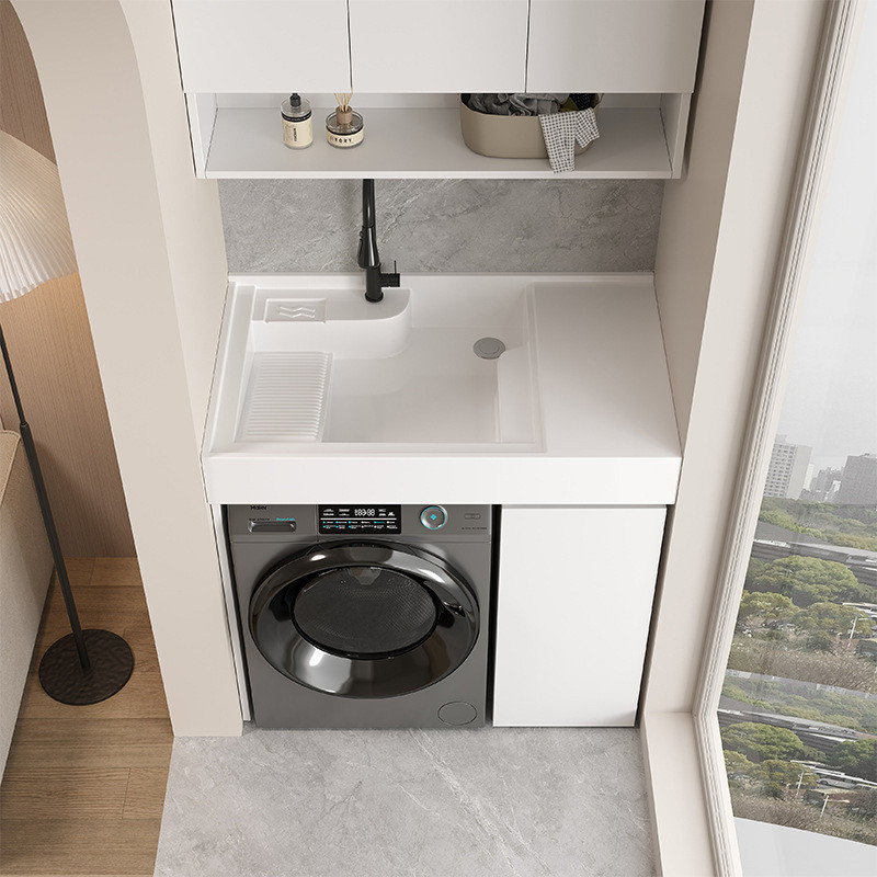 Contact seller/Washing Machine All-in-One Cabinet Balcony Laundry Table ...