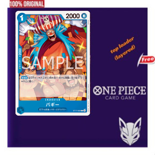 ORIGINAL p045 Buggy Character ST17-003 C optcg one piece card | Shopee Malaysia