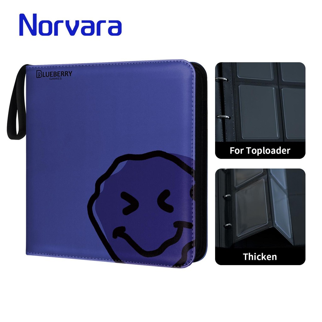 Blueberry Toploader Binder Album Blue Card Black Binder 240Pocket ...