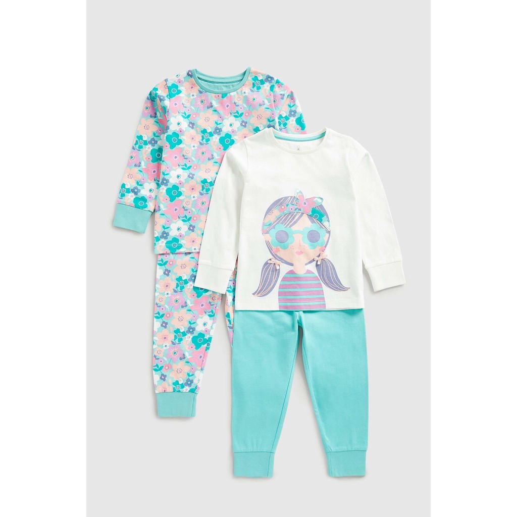 Mothercare Flower Girl Pyjamas - 2 Pack | Shopee Malaysia