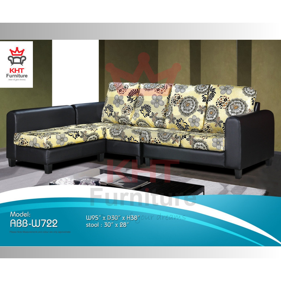 (FREE SHIPPING) (KL & Selangor) Fabric PVC Modern Sofa Full Set Sofa ...