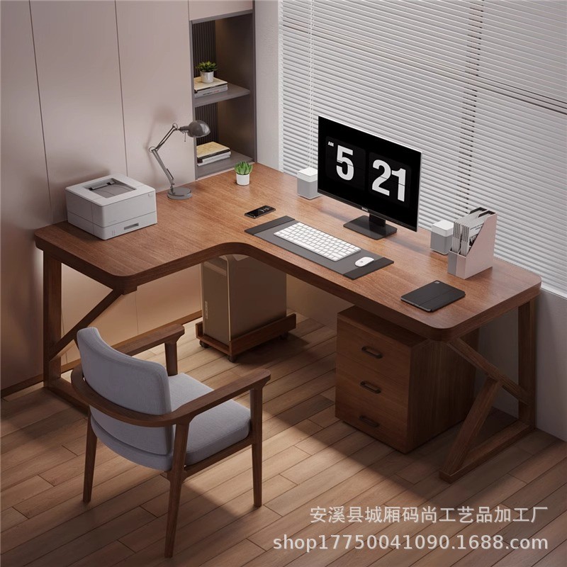 JY-8/Nordic Solid Wood Desktop Computer Desk Corner Desk Bedroom Corner ...