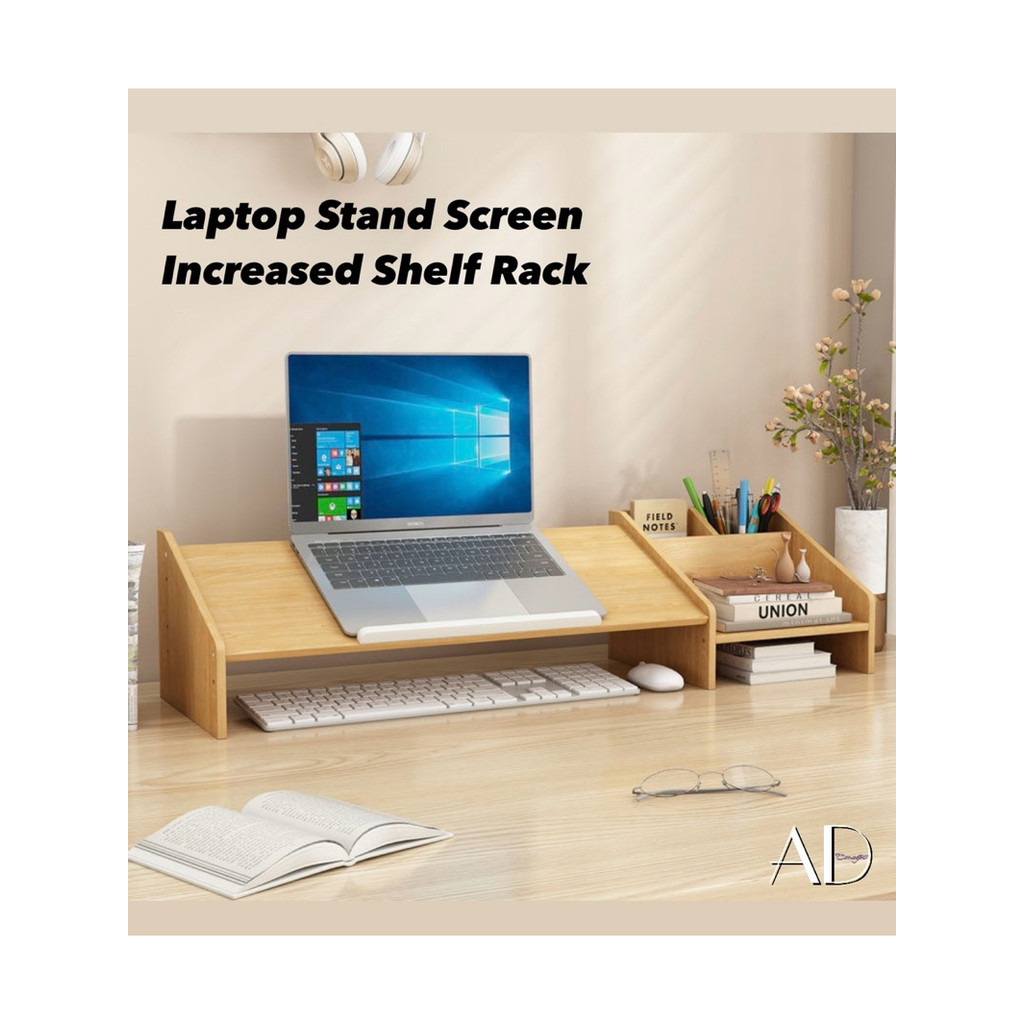 Laptop Stand Screen Increased Shelf Desktop Rack • Desk Organizer ...