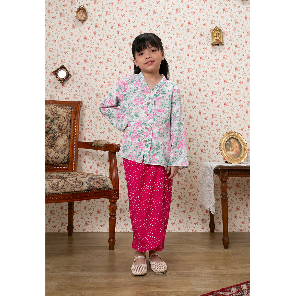 Lubna Kids - ARISSA HANDKERCHIEF KEBAYA SET (Girls) | Shopee Malaysia