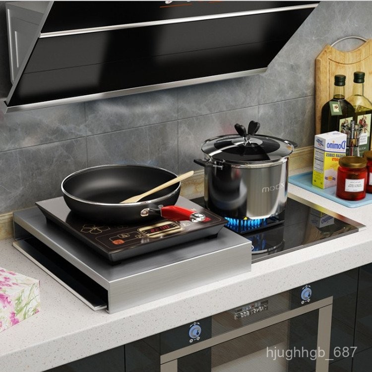 SJ-Stainless Steel Kitchen Rack Household Induction Cooker Support Gas ...