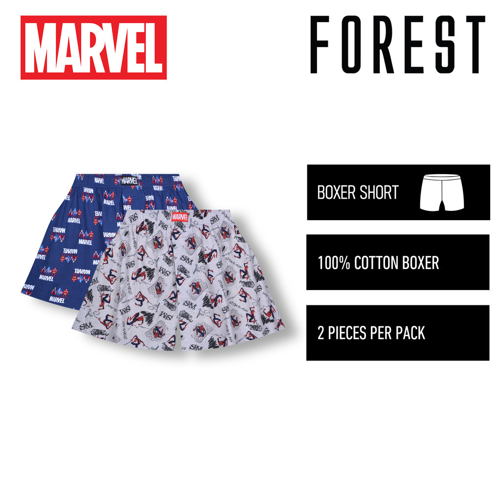 Forest Seluar Dalam Lelaki | Forest X Marvel Men's Cotton Boxer ...