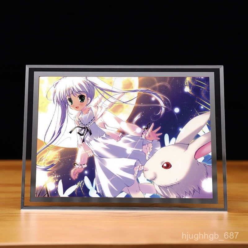 M/Two-Dimensional Animation Crystal Photo Frame Peripheral Glass ...