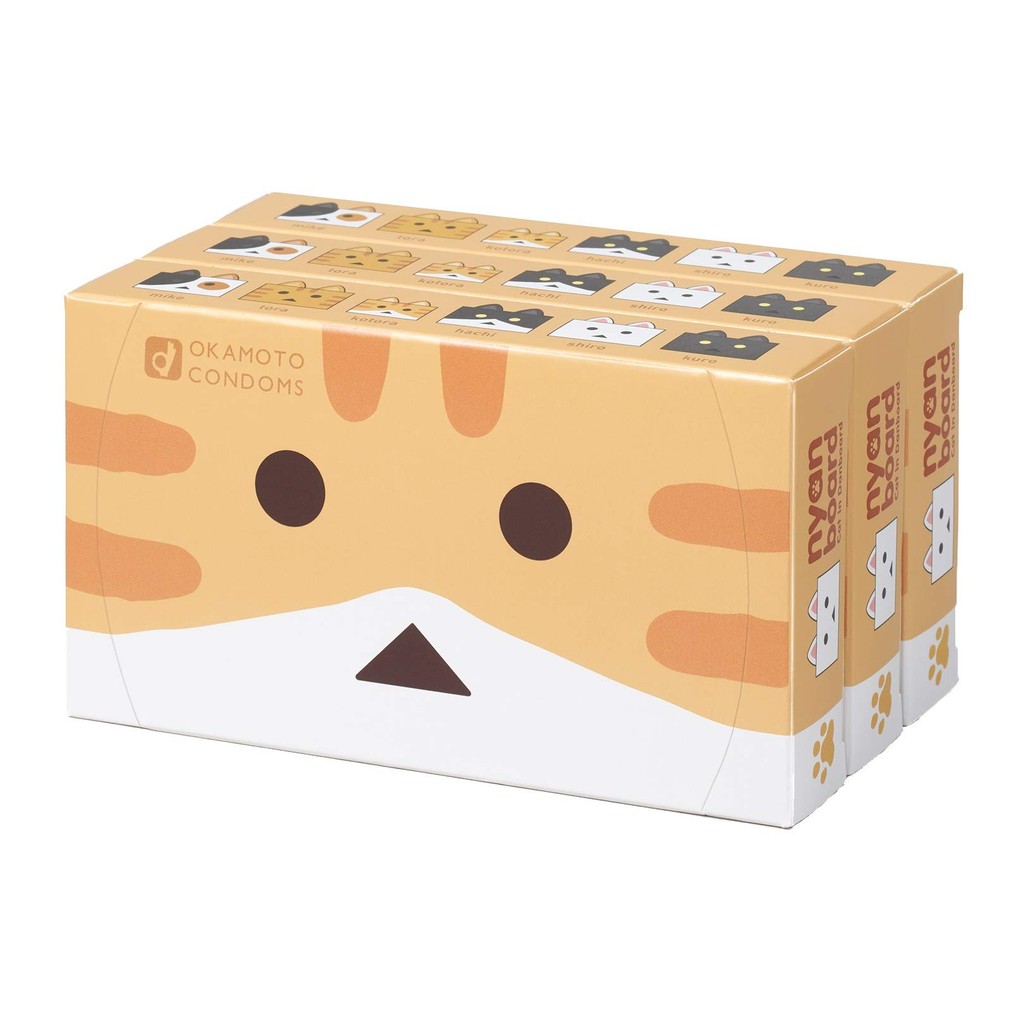 Okamoto Condom Nyanbo Ver. Rubber 12 pieces x 3 packs | Shopee Malaysia