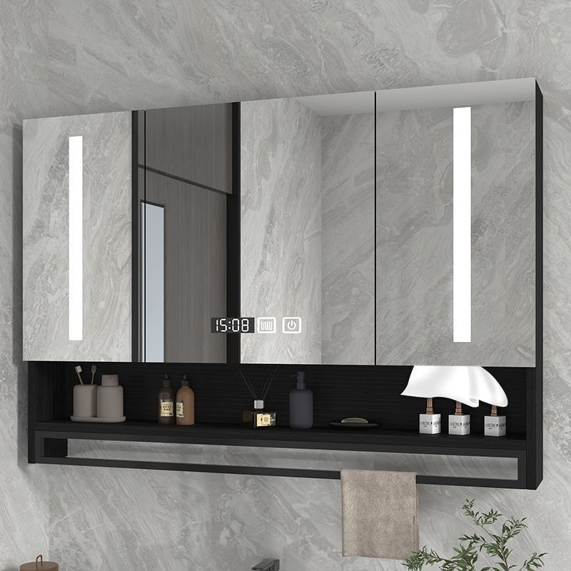 Q-8/Wall-Mounted Mirror Cabinet for Washroom with Storage Rack ...