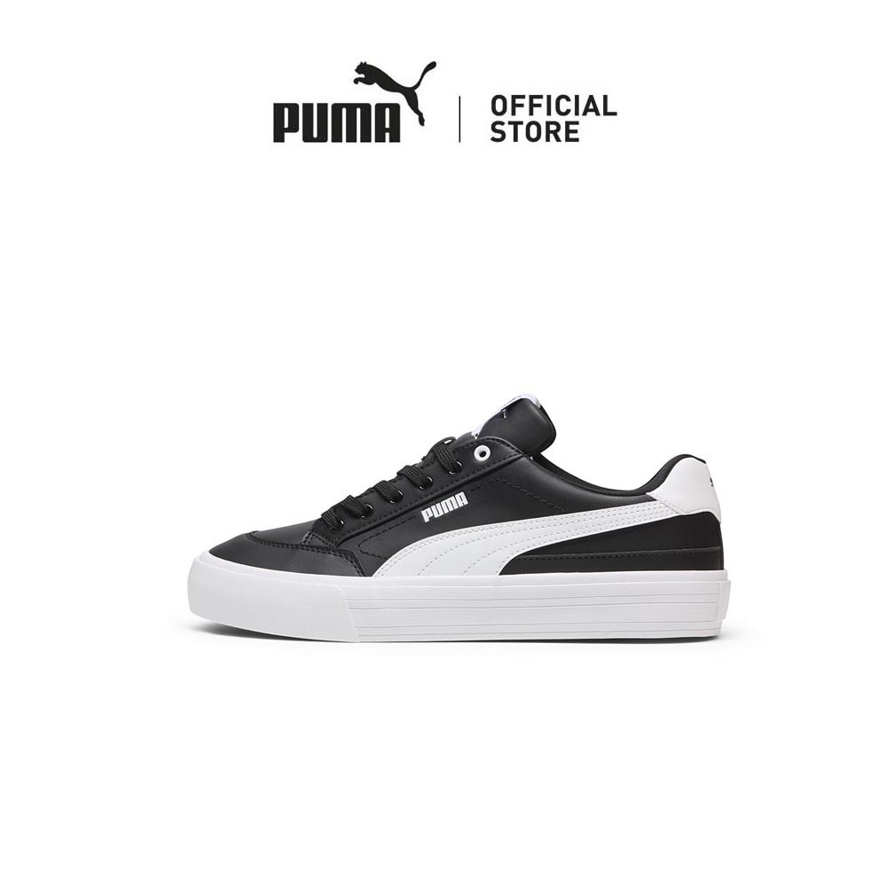 PUMA Unisex Court Classic Vulcanised Sneakers (Black) | Shopee Malaysia