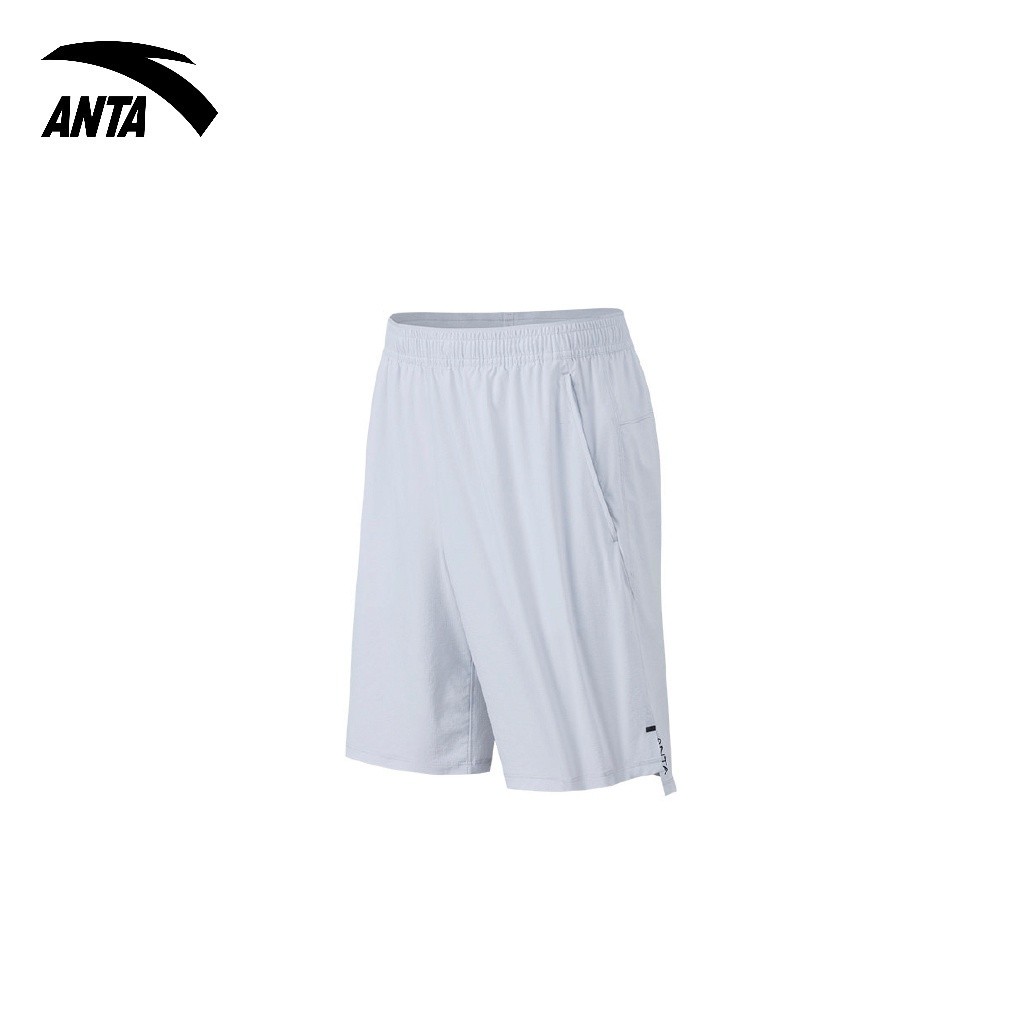 ANTA Men A-COOL Ⅱ ANTA RUNNING Woven Shorts-Grey (Seluar Sukan ...