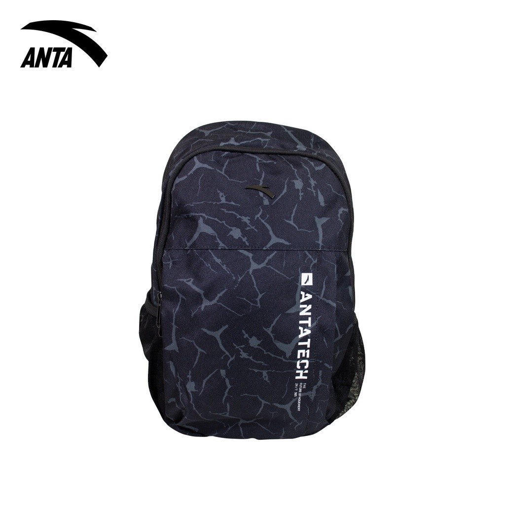 ANTA UNISEX Cushioning Backpack-Basic Black/Light Grey | Shopee Malaysia