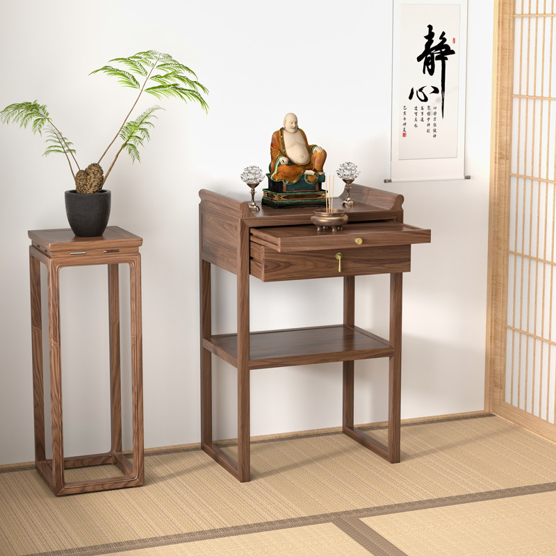 J-H/#Solid Wood Altar Table Living Room Incense Table Home Buddha Table ...