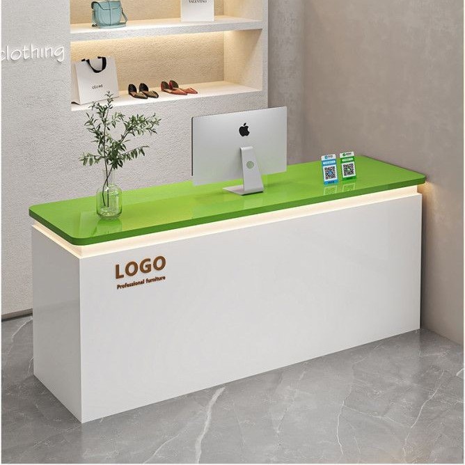 J-H/Front Desk Reception Desk Bar Counter Cashier Counter Small Simple ...