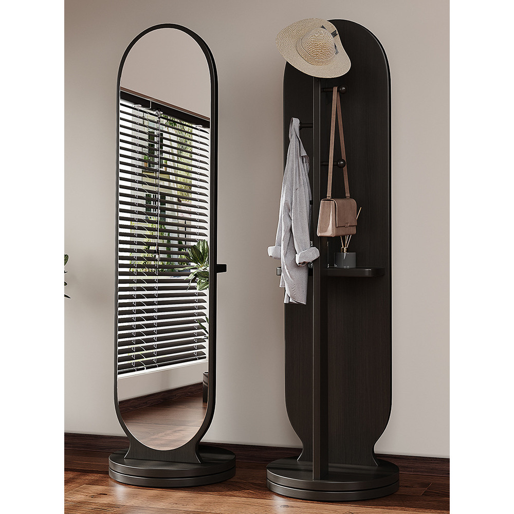 J-H/T Rotating Dressing Mirror Full Body Floor Mirror Home Bedroom ...