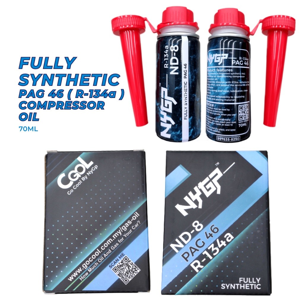 NyGp Fully Synthetic R-134 PAG 46 ( Same ND OIL-8 ND8) 997635-8250 Car ...