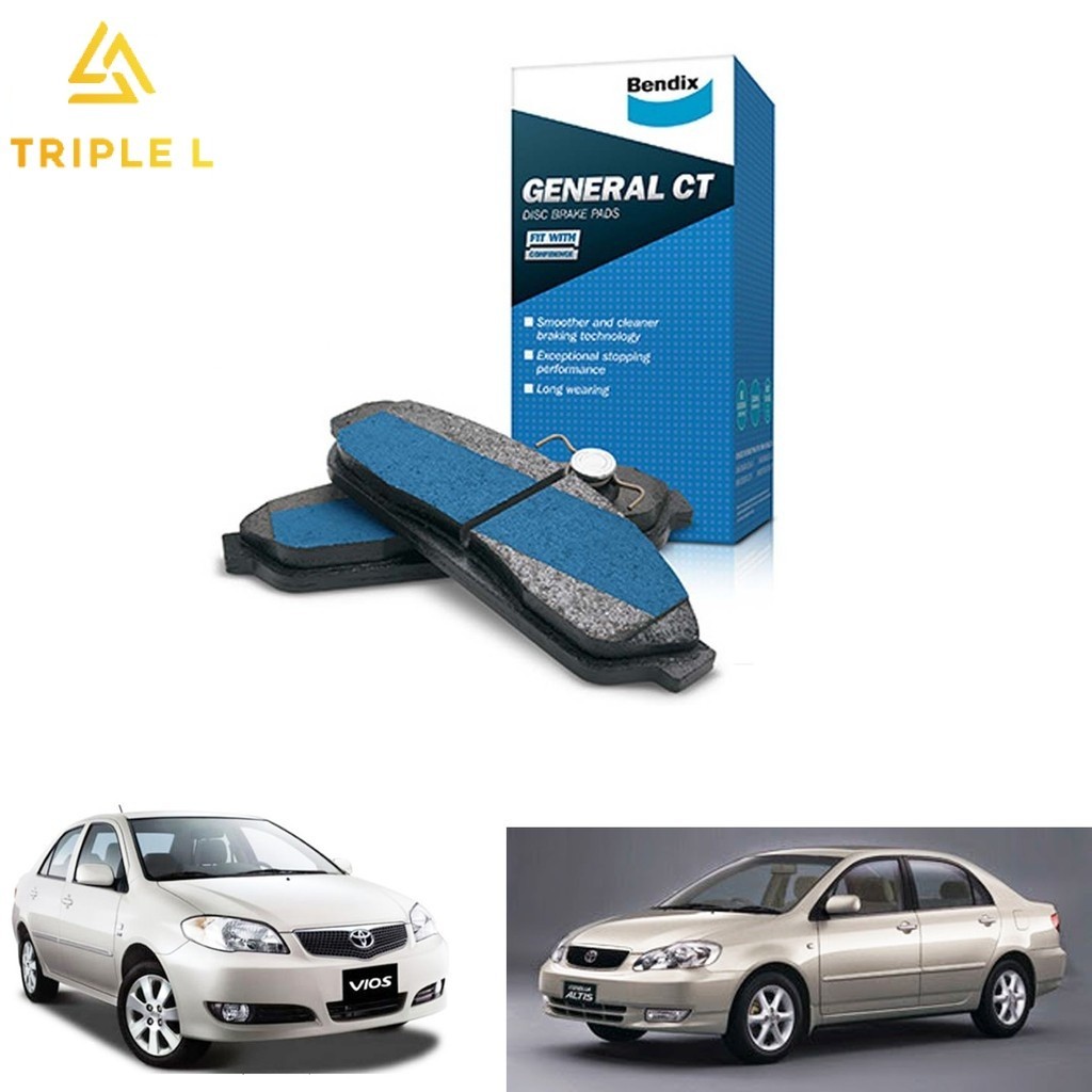 ORIGINAL BENDIX REAR BRAKE PADS TOYOTA VIOS/ALTIS GENERAL CT VIOS NCP42 ...