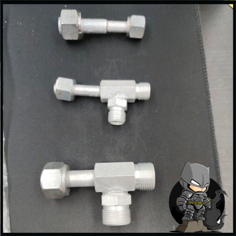ACM joint modified tee union nut r134 hole aircond a/c van double ...