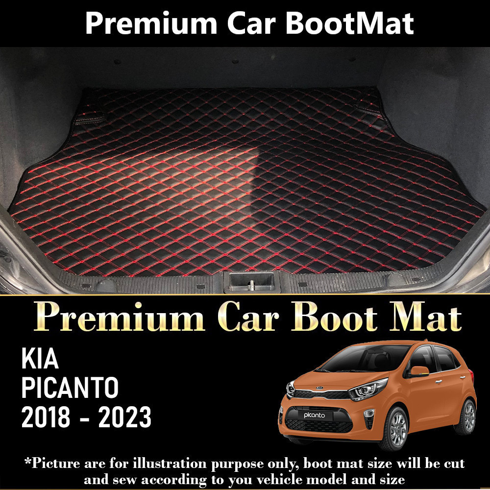 KIA PICANTO 2018 2019 2020 2021 2022 2023 Boot Mat Car Boot Carpet VIP ...