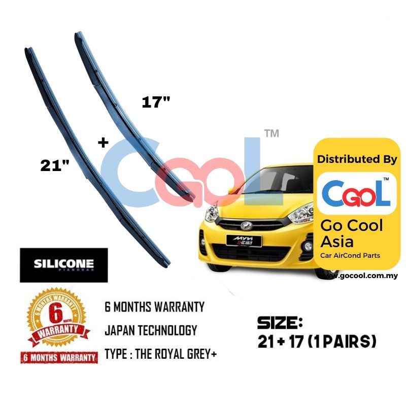 🇯🇵 Ninja Wiper The Royal GREY+🇯🇵 MYVI LAGI BEST(21"+17" 1PAIR) Wiper 3 ...