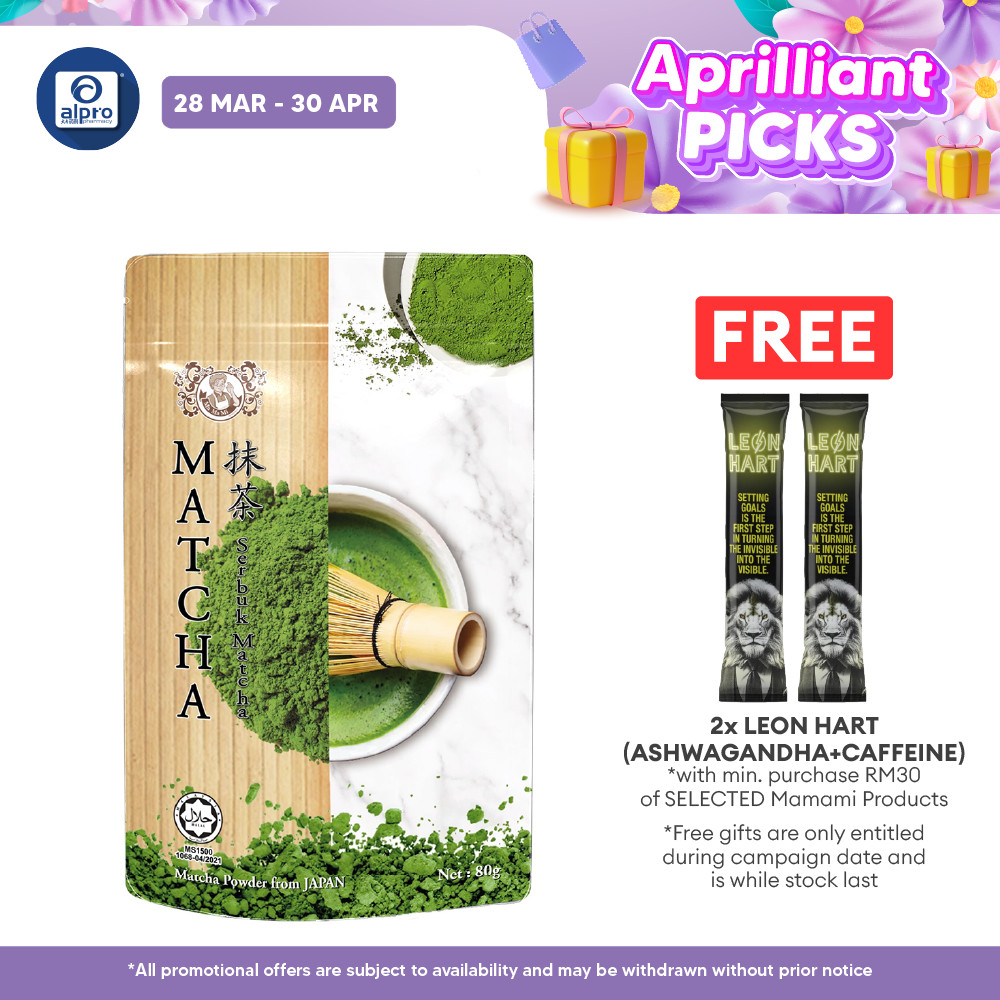 Mamami Japanese Matcha Powder 80g | Finest Shade-Grown Tea Leaves ...