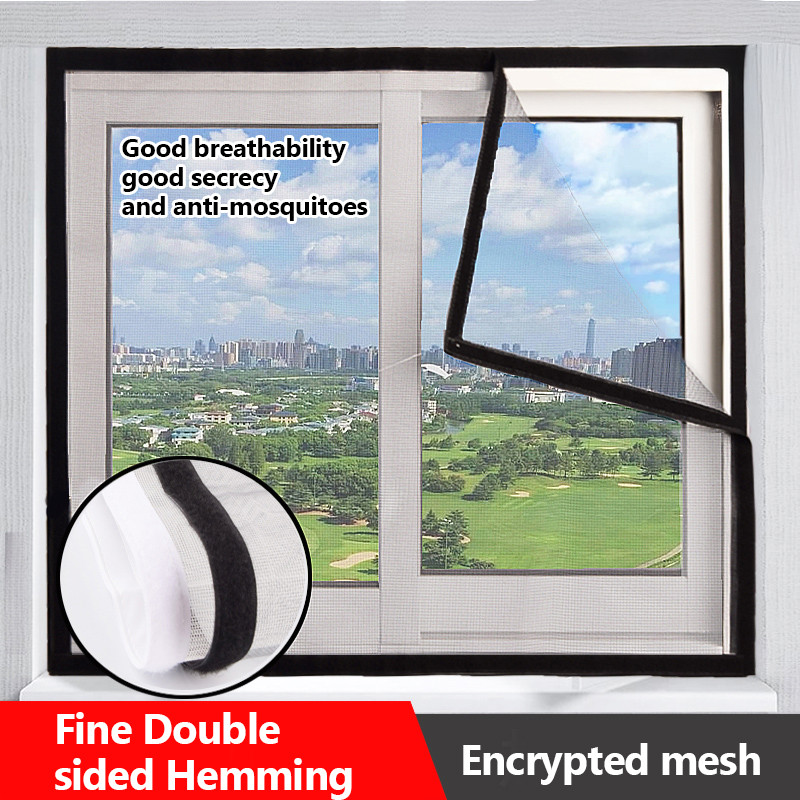 Skrin Tetingkap Velcro Tersuai Custom Mosquito Proof Window Screen ...