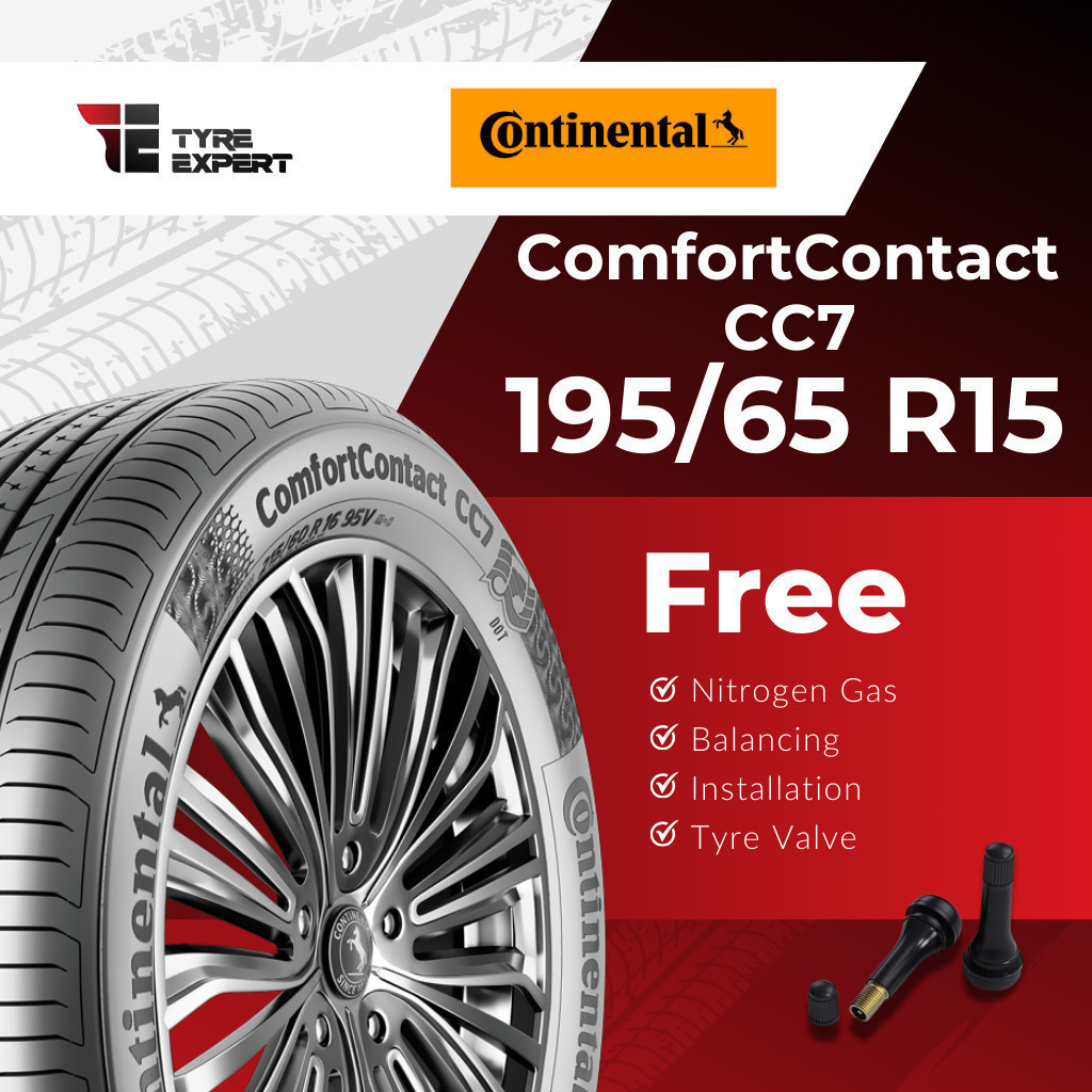 195/65R15 CONTINENTAL ComfortContact CC7 (With Delivery/Installation) tyre tayar | Shopee Malaysia