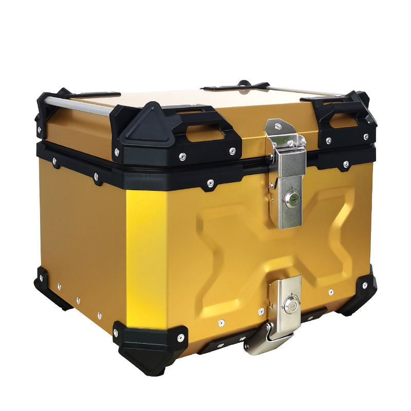 New 45L Motorcycle Side Box Gold and Titanium Colors Motorcycle Rear ...