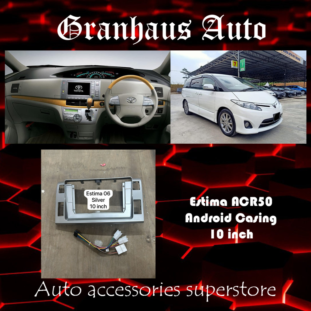 Toyota Estima ACR50 2006 - 2014 10 inch Android Player Casing Radio ...