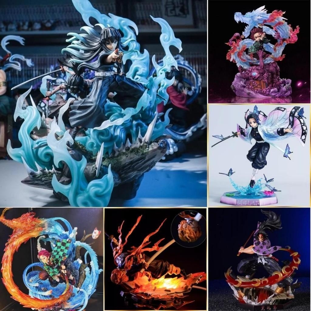 Kotak misteri kotak buta Demon Slayer rajah Agatsuma Zenitsu Kokushibou ...