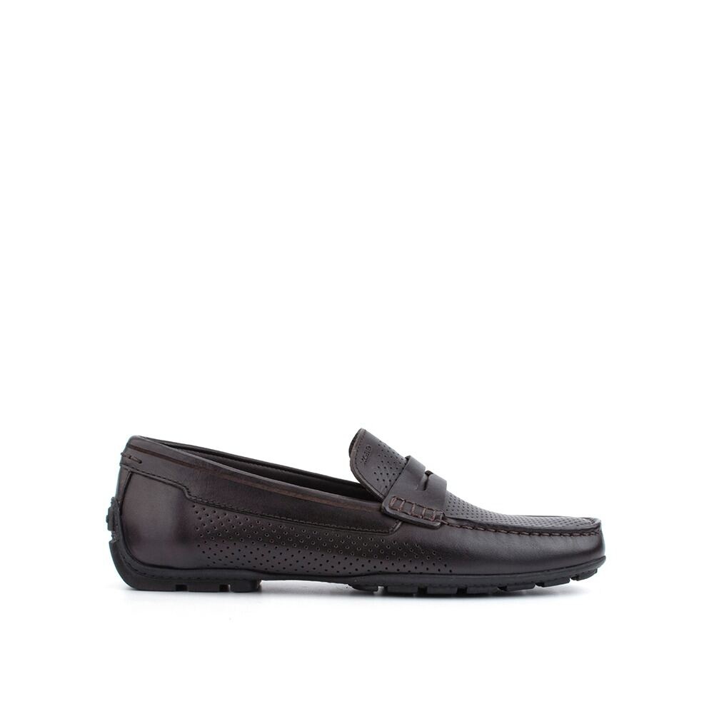 GEOX Men Moner Perforated Loafers - Coffee U2544A-00043-C6009S2 ...