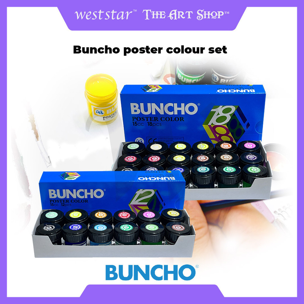 [WETAS] Buncho Poster Colour Set Poster Color Buncho Poster Paint Set ...