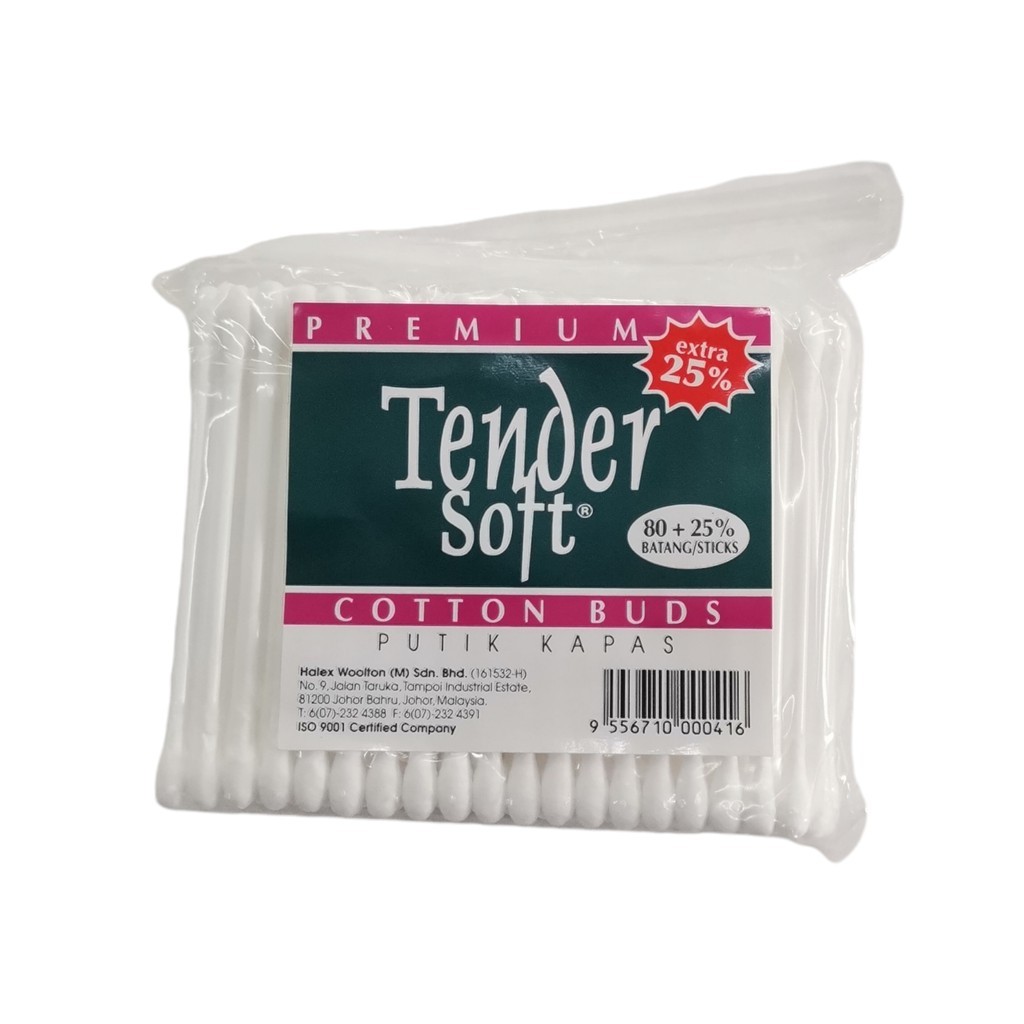 TENDER SOFT COTTON BUDS 80PCS ( EXTRA 25% ) Cotton Bud 1pack / 100PCS ...