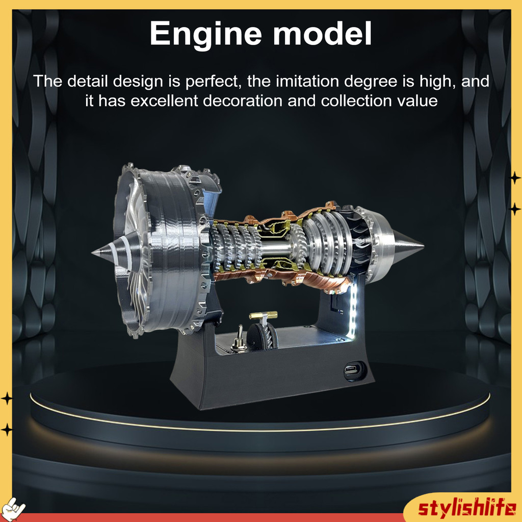 [stylishlife] Twin-flow Turbojet Engine Model A380 Tr900 Engine Replica ...