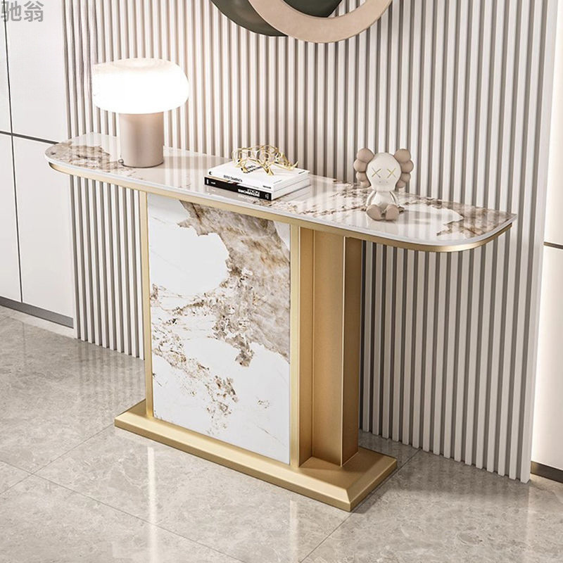 JY-8/Modern Simple and Light Luxury Stone Plate Console Tables Entry ...