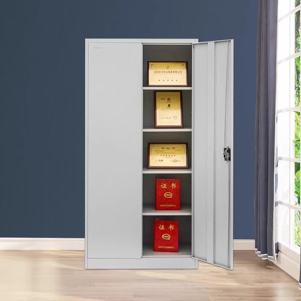 JY-8/Lightning Lock Iron Office Cabinet Steel Data Two-Door Multi-Use ...