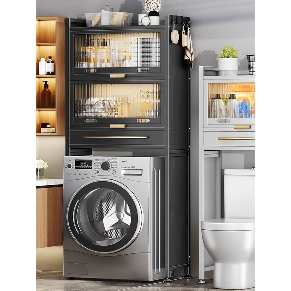 JY-8/cs Washing Machine Rack Roller Balcony Floor Bathroom Toilet Upper ...