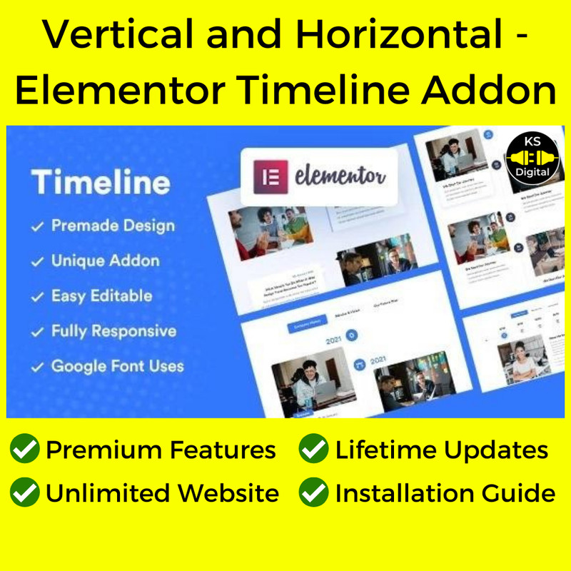 [Latest] Vertical and Horizontal - Elementor Timeline Addon WordPress ...