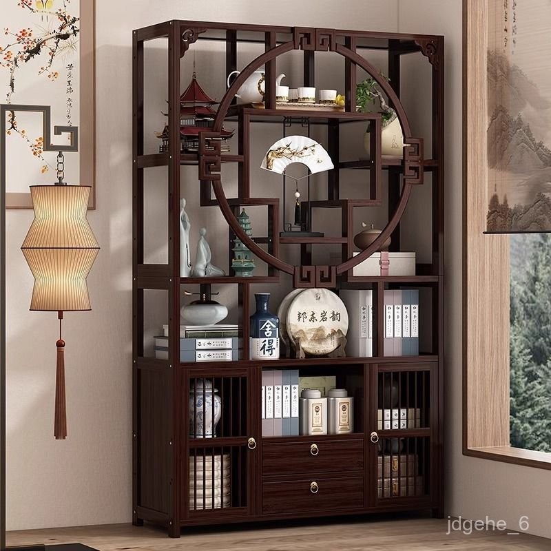 M/New Chinese Style Antique Shelf Tea Room Shelf Tea Display Cabinet ...