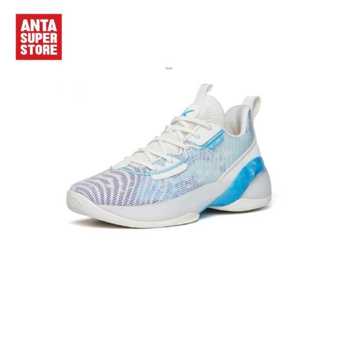 ANTA Men Light Cavalry 7 Basketball Shoes 1124A1606-5 -IVORY WHITE/RAY BLUE/BRIGHT PURPLE (Kasut ...