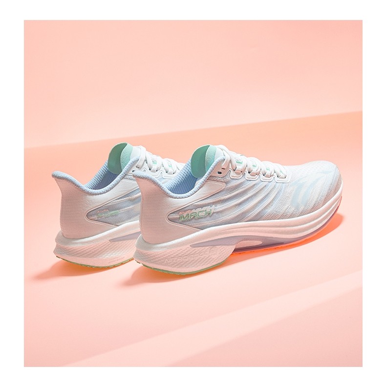 ANTA Women MACH 4 Running Shoes 1224B5583-3 Paper White/blue ...
