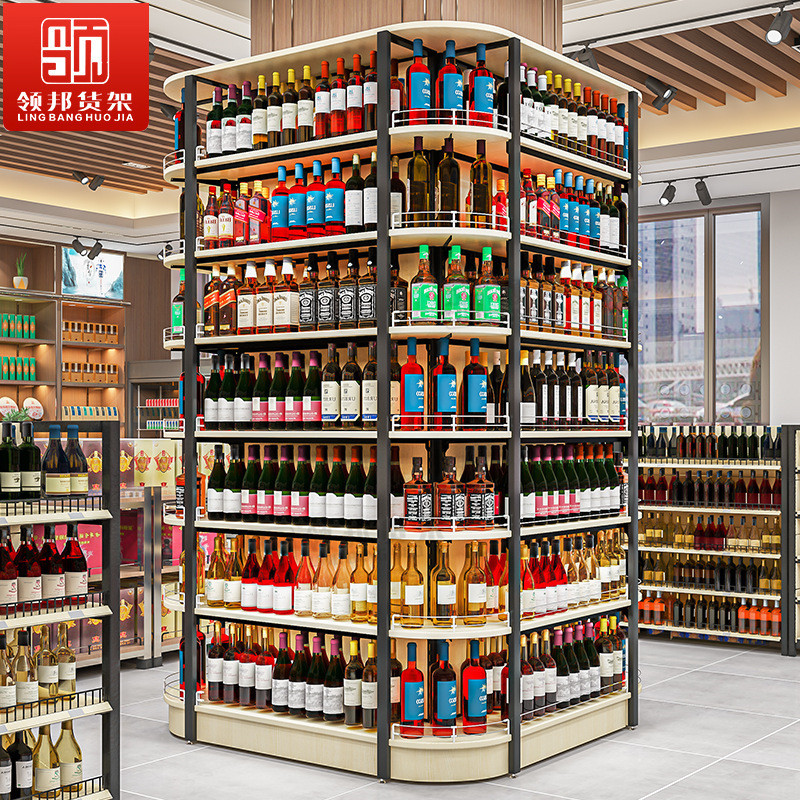 J-H/Column-Mounted Storage Rack Column-Mounted Shelf Supermarket Shelf ...