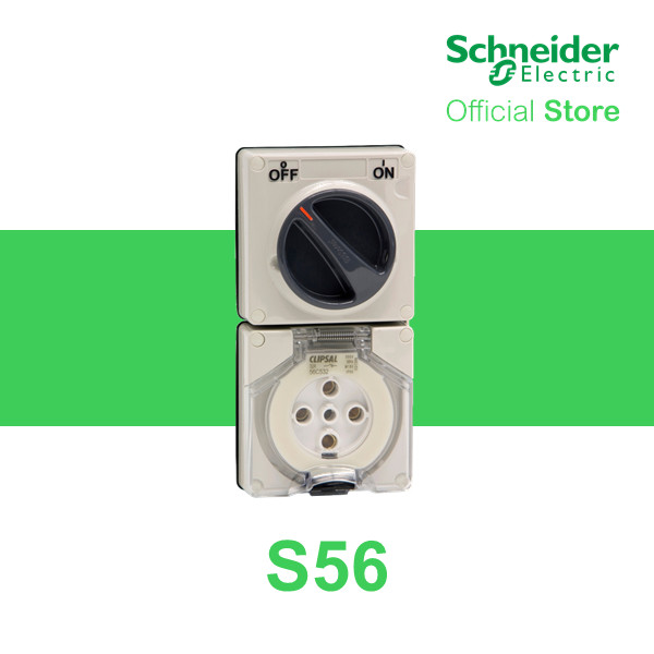 Schneider Electric S56 Series 500V 32A 5 Round Pin Switched Socket, Grey, IP66 | Shopee Malaysia